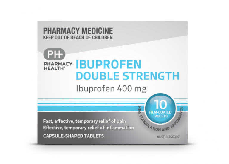IBUPROFEN 400MG DOUBLE STRENGTH TABLETS – Pharmacy Health